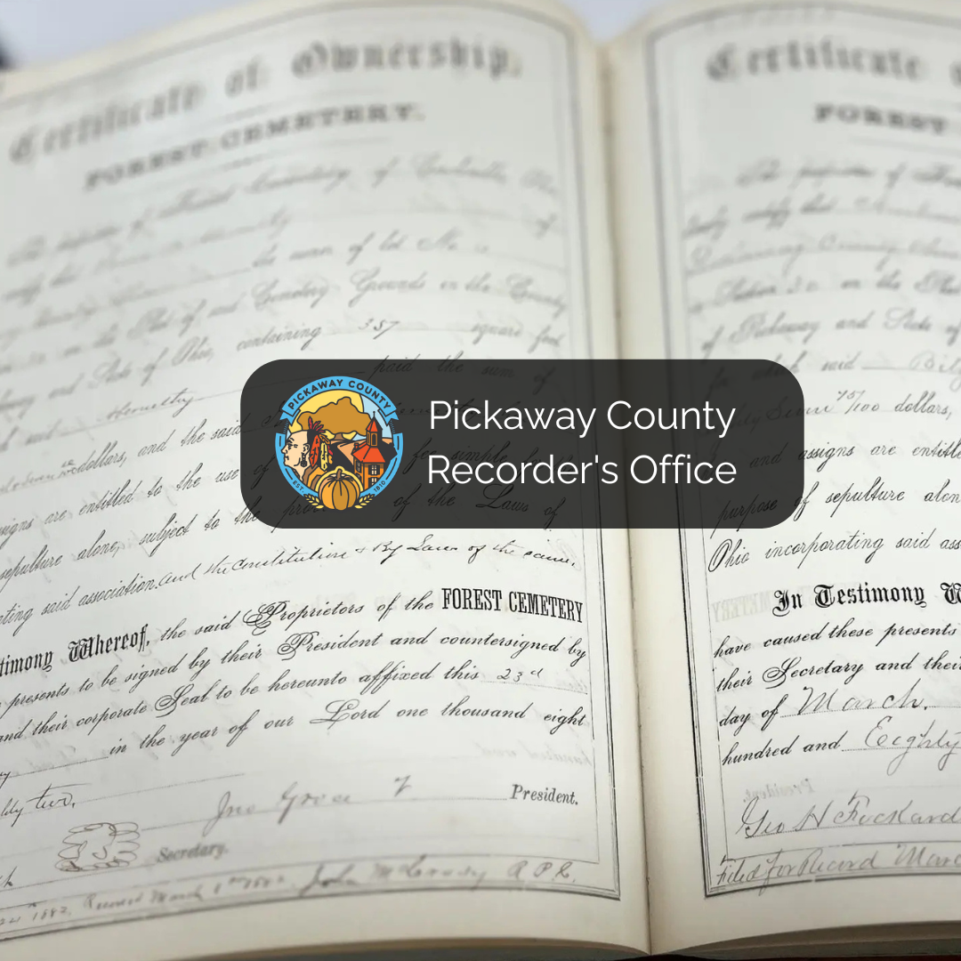 About the Recorder’s Office | Pickaway County, Ohio